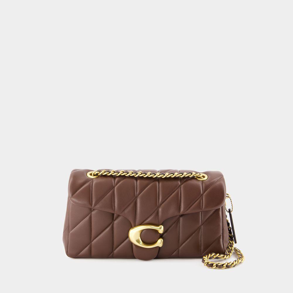 COACH Quilted Leather Top-Handle Shoulder Bag in Brown | Lyst