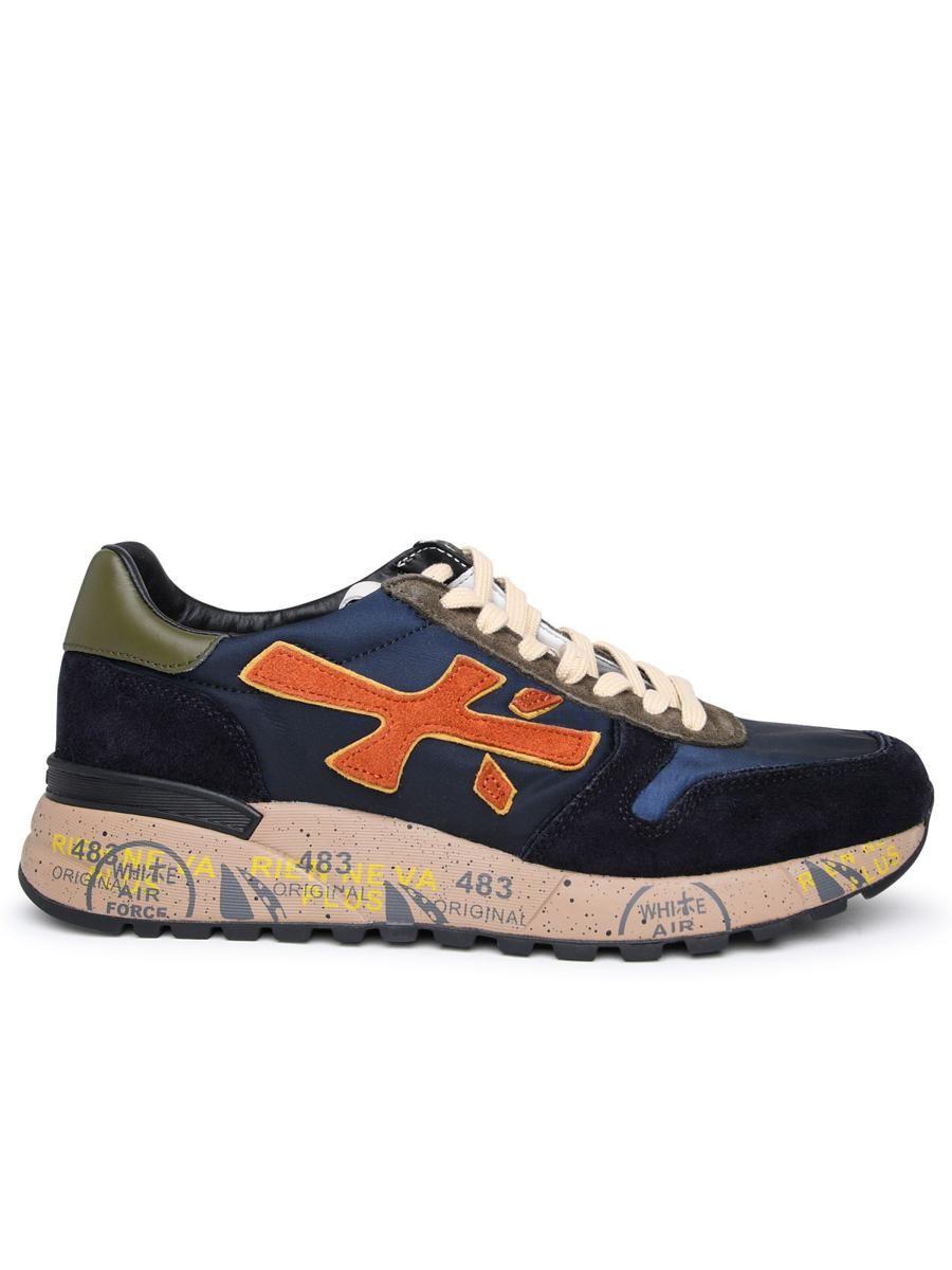 Premiata Sneaker Mick Logo Rosso in Blue for Men | Lyst