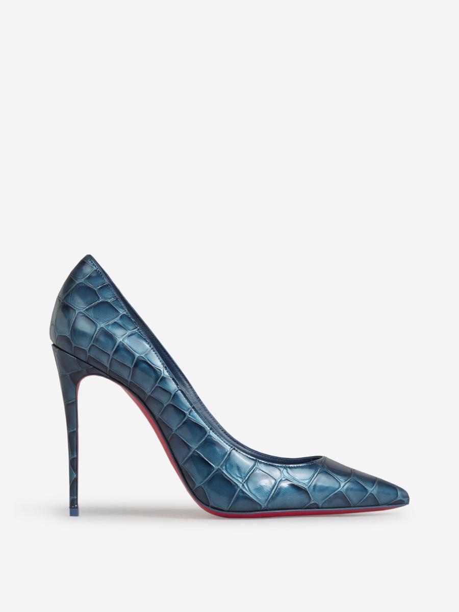 Christian Louboutin Kate Heeled Shoes in Blue | Lyst