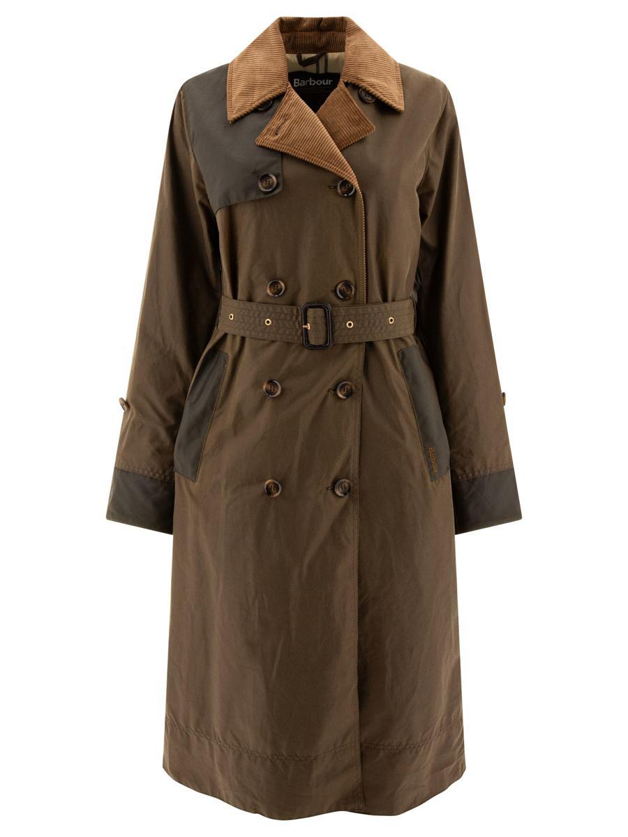 Barbour "Brackley" Trench Coat in Brown | Lyst