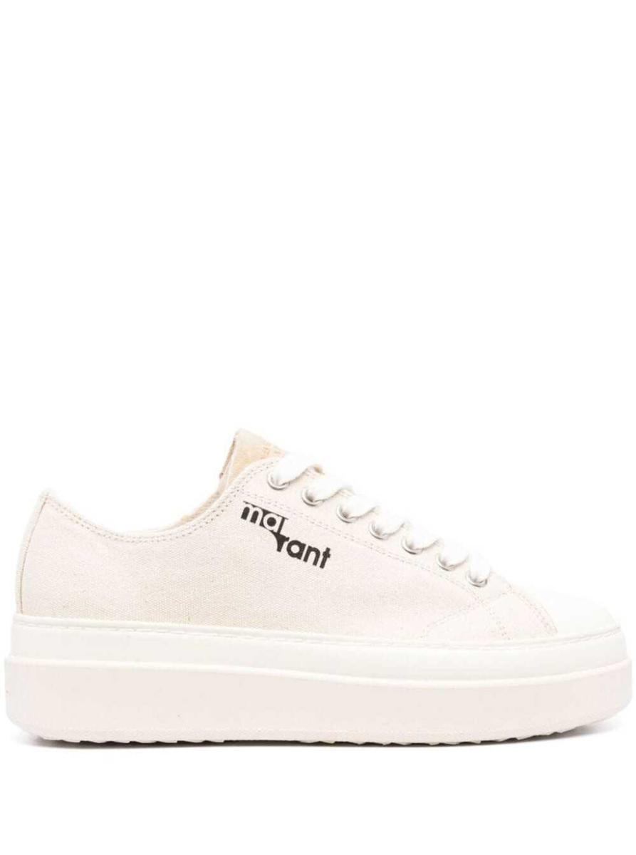 Isabel Marant Sneakers With Platform And Logo Detail in White | Lyst