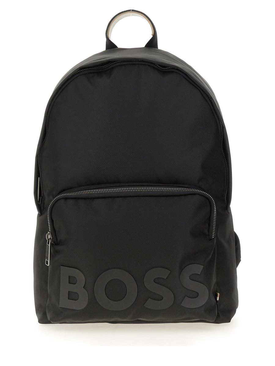 BOSS Nylon Backpack in Black for Men | Lyst