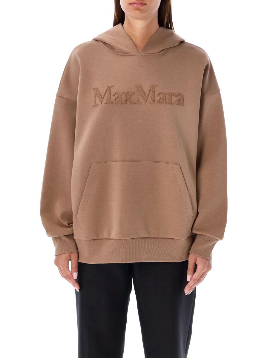 Max Mara Logo Fleece in Brown | Lyst
