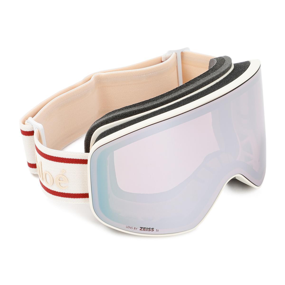 Chloé Ski Mask Glasses In White Lyst