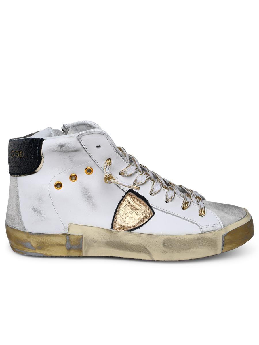 Philippe Model High Prsx Sneaker in White | Lyst