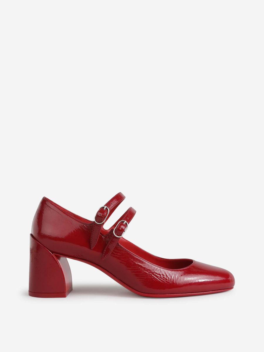 Christian Louboutin Miss Jane Patent Leather High Heel Shoes in Red | Lyst