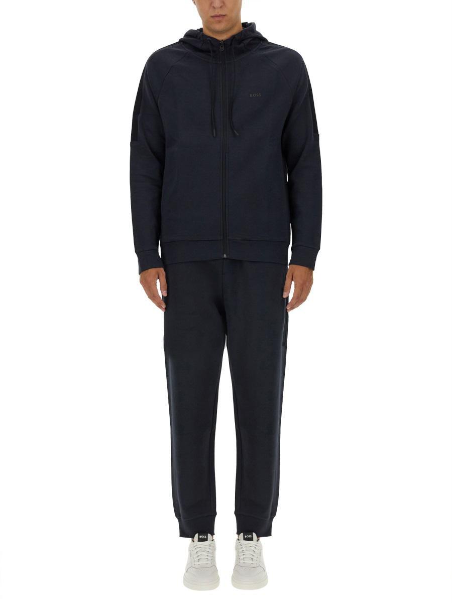 BOSS Logo Jumpsuit Set in Blue for Men | Lyst