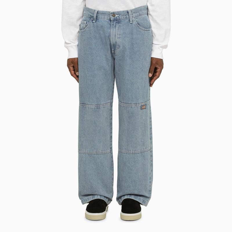 Dickies Light Blue Double Knee Jeans For Men Lyst