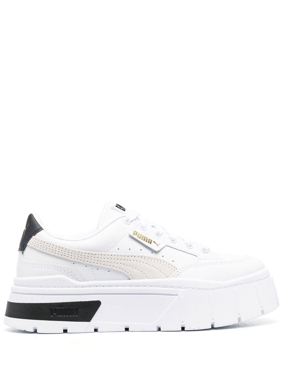 PUMA Chunky Lace-up Sneakers in White | Lyst