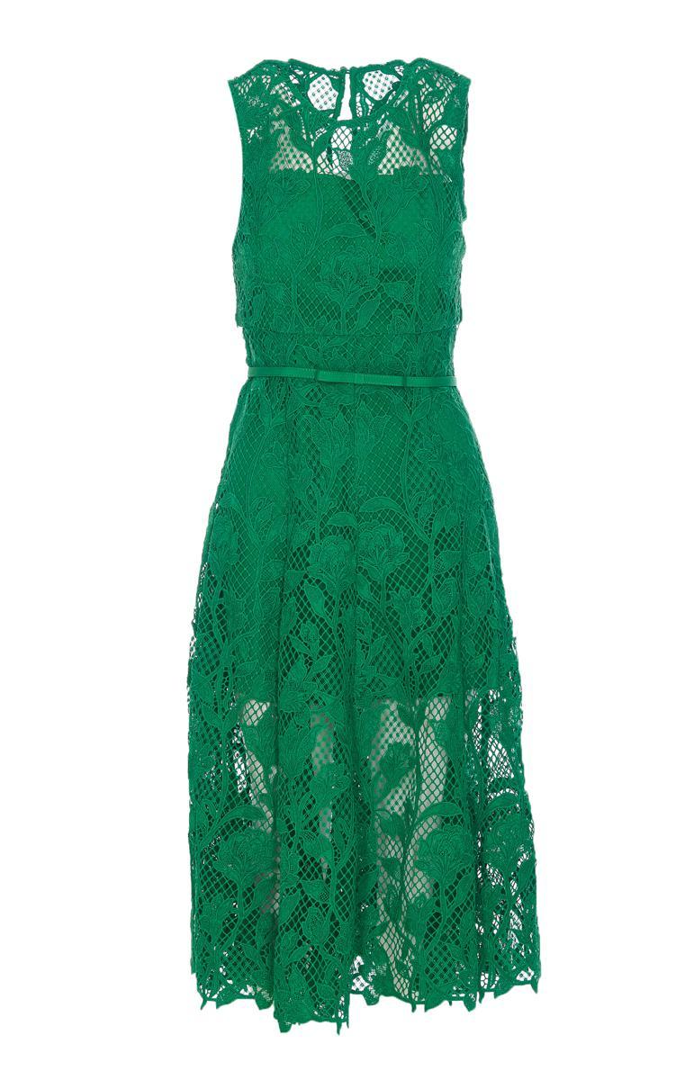 Self-Portrait Self Portrait Dresses in Green | Lyst