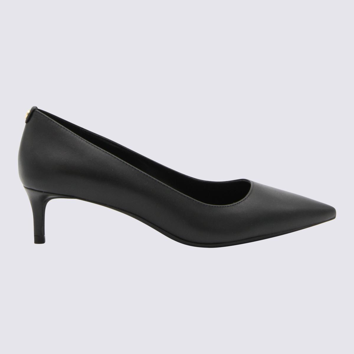 Michael Michael Kors Black Leather Alina Flex Kitten Heel Pumps Lyst