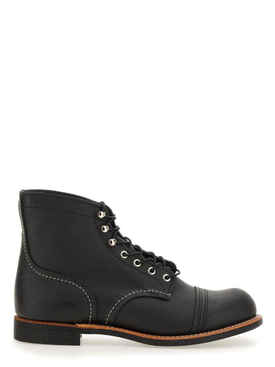 Red Wing Wing Shoes Iron Ranger Boot in Black for Men | Lyst Canada