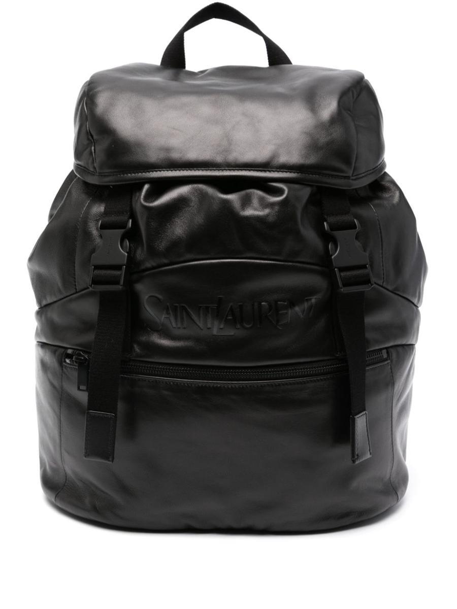 Saint Laurent Backpack With Print in Black for Men | Lyst