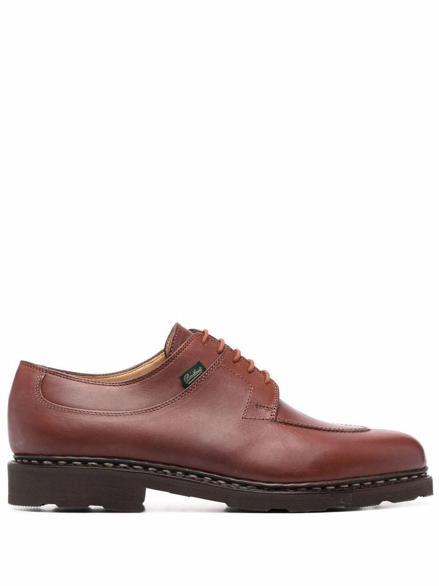 Paraboot Smooth Leather Avignon Derby Shoes in Brown for Men | Lyst