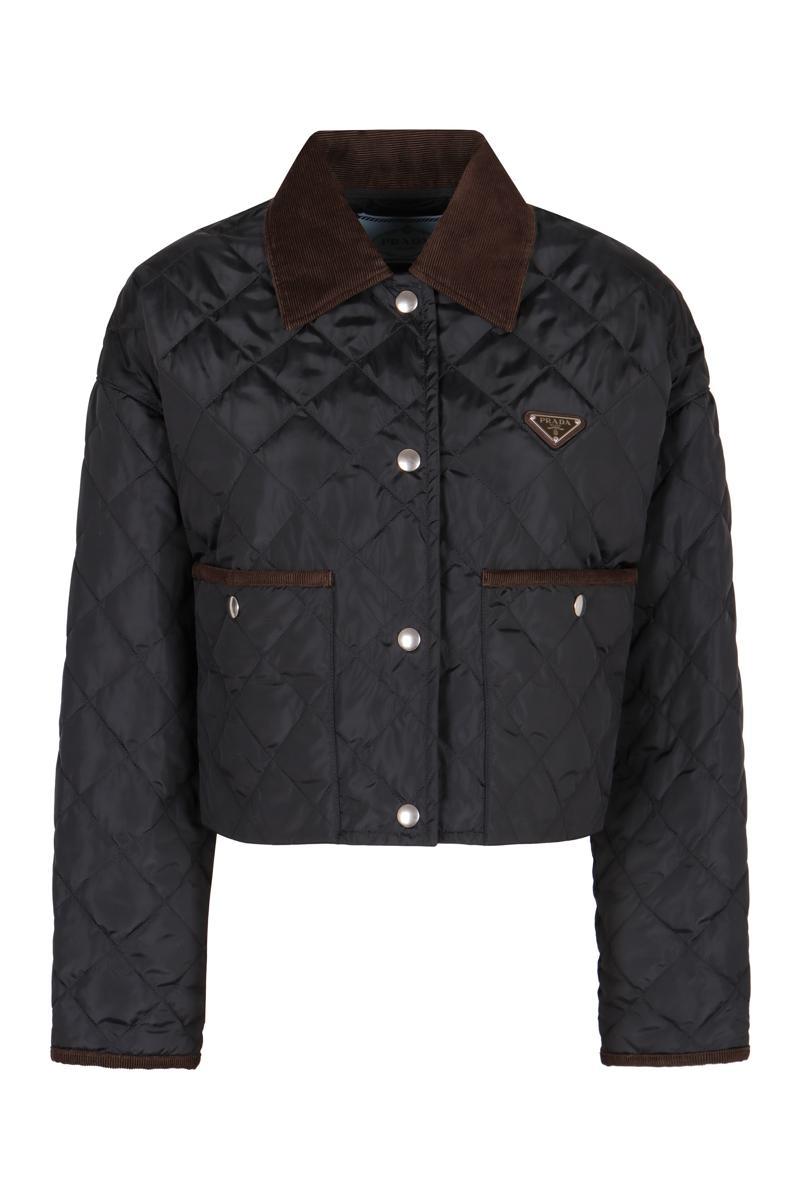 Prada Coats & Jackets in Black | Lyst