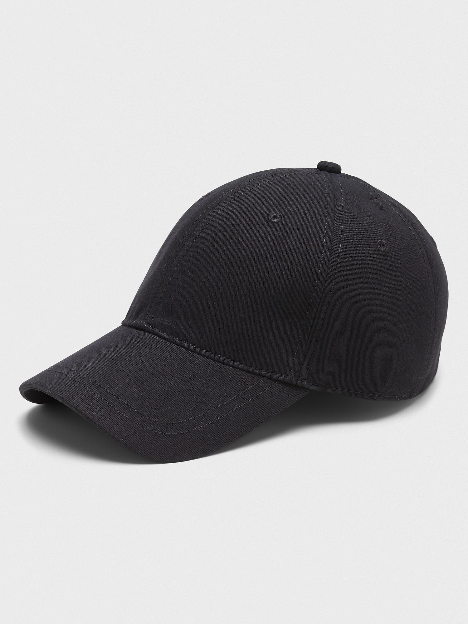 Banana Republic Factory Cotton Baseball Hat in Black for Men - Lyst