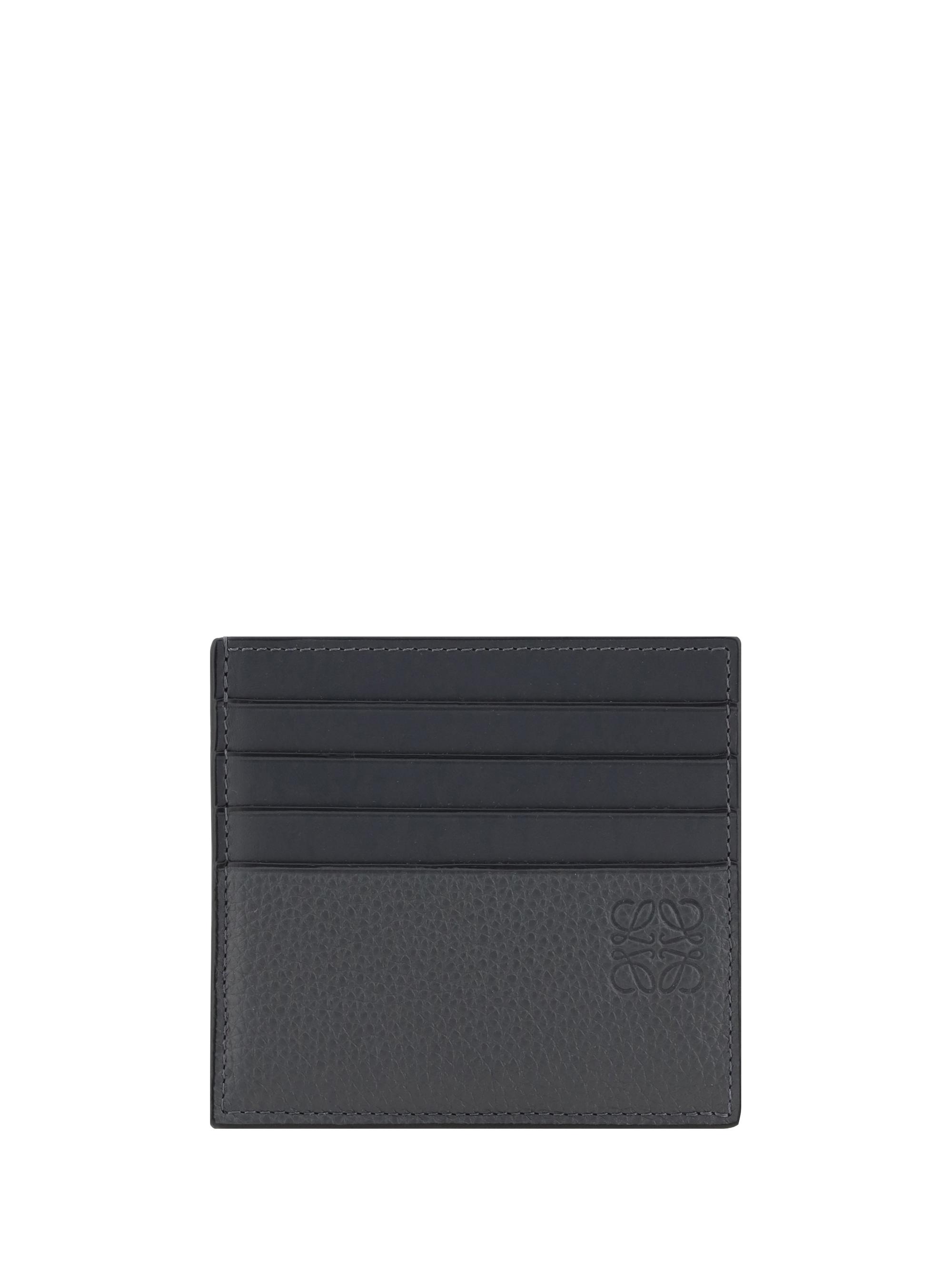 Loewe Open Card Holder in Black | Lyst