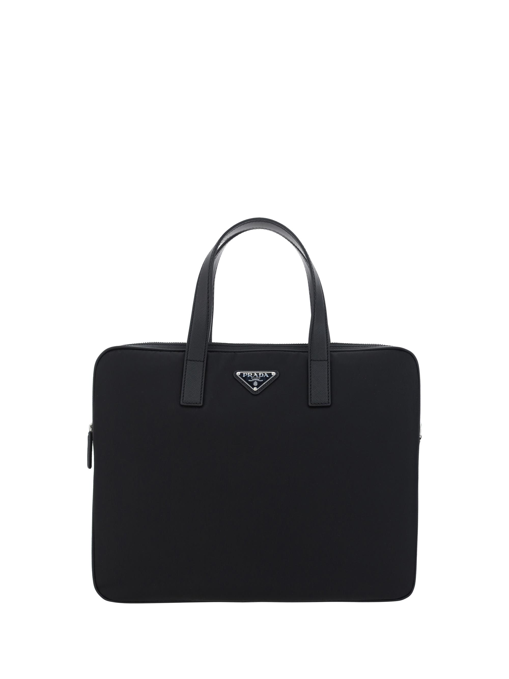 Prada Work Shoulder Bag in Black | Lyst