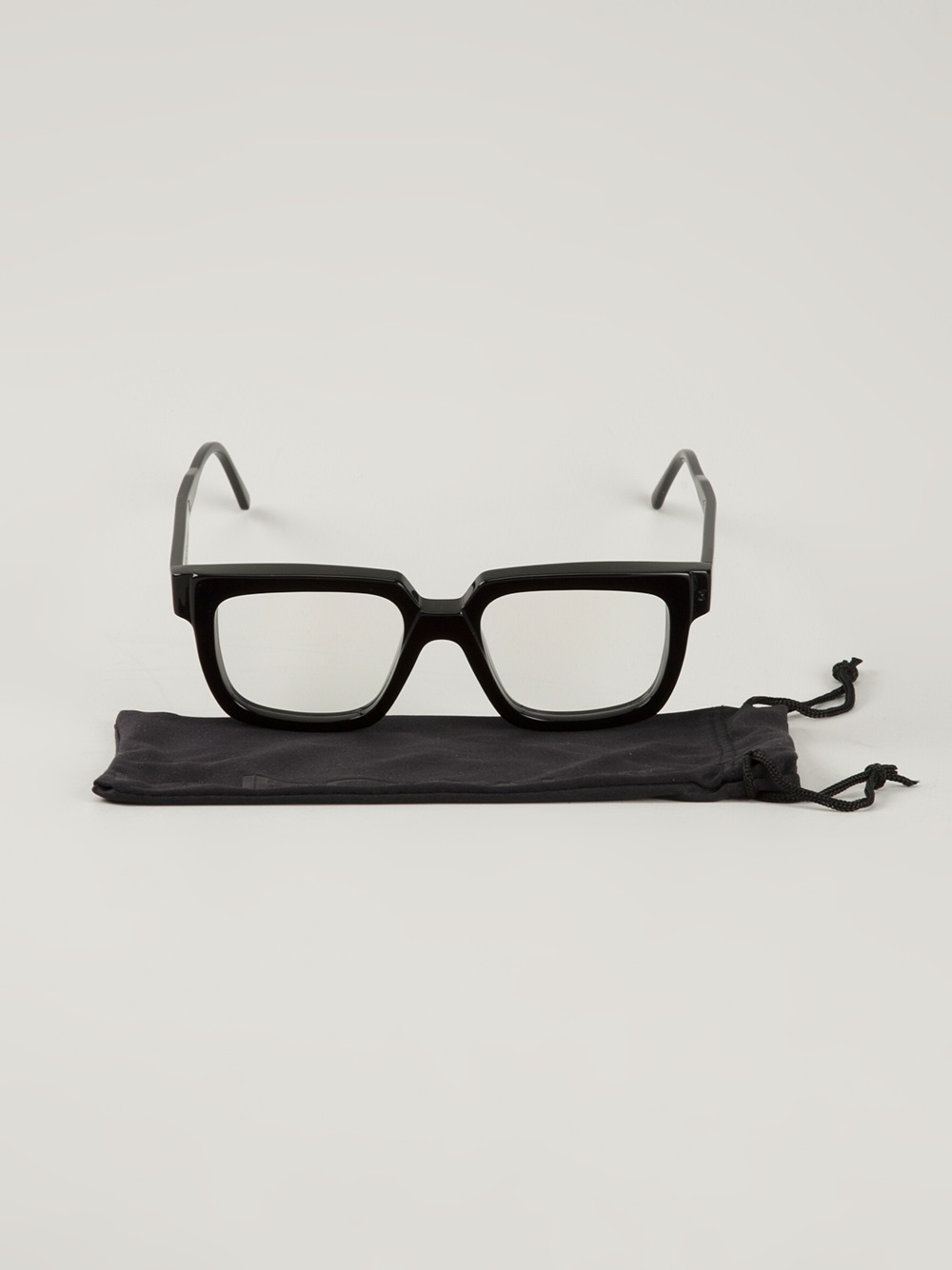 Lyst - Kuboraum Square Frame Glasses in Black for Men