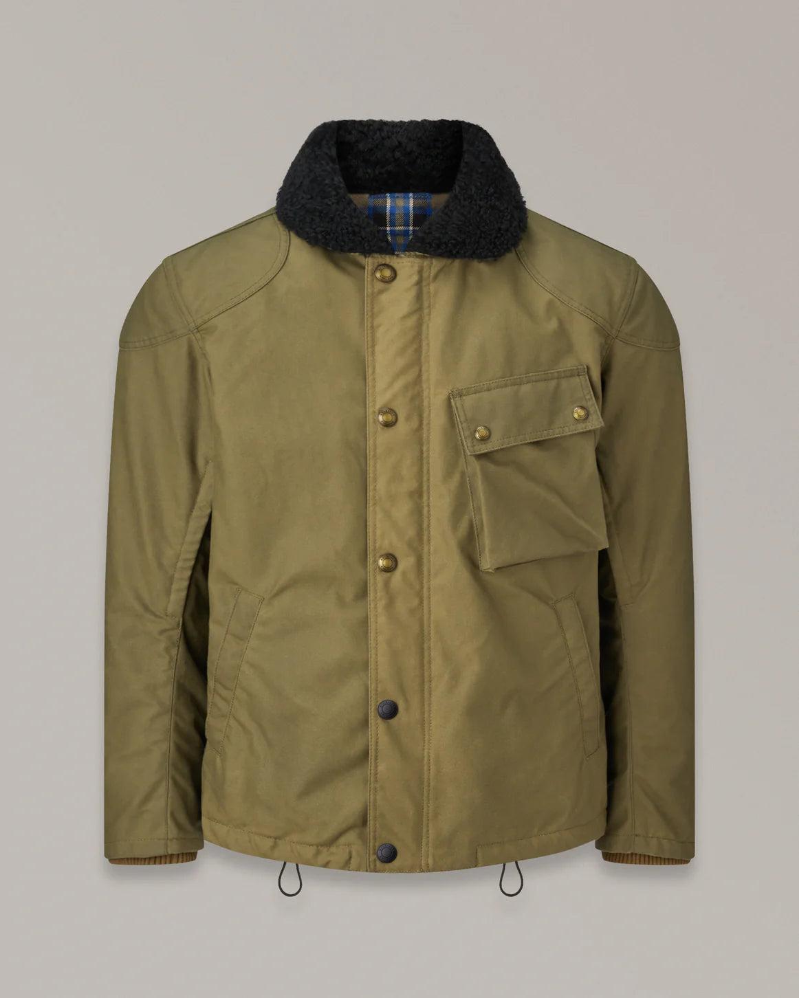 Belstaff Convoy Motorcycle Jacket in Green for Men | Lyst