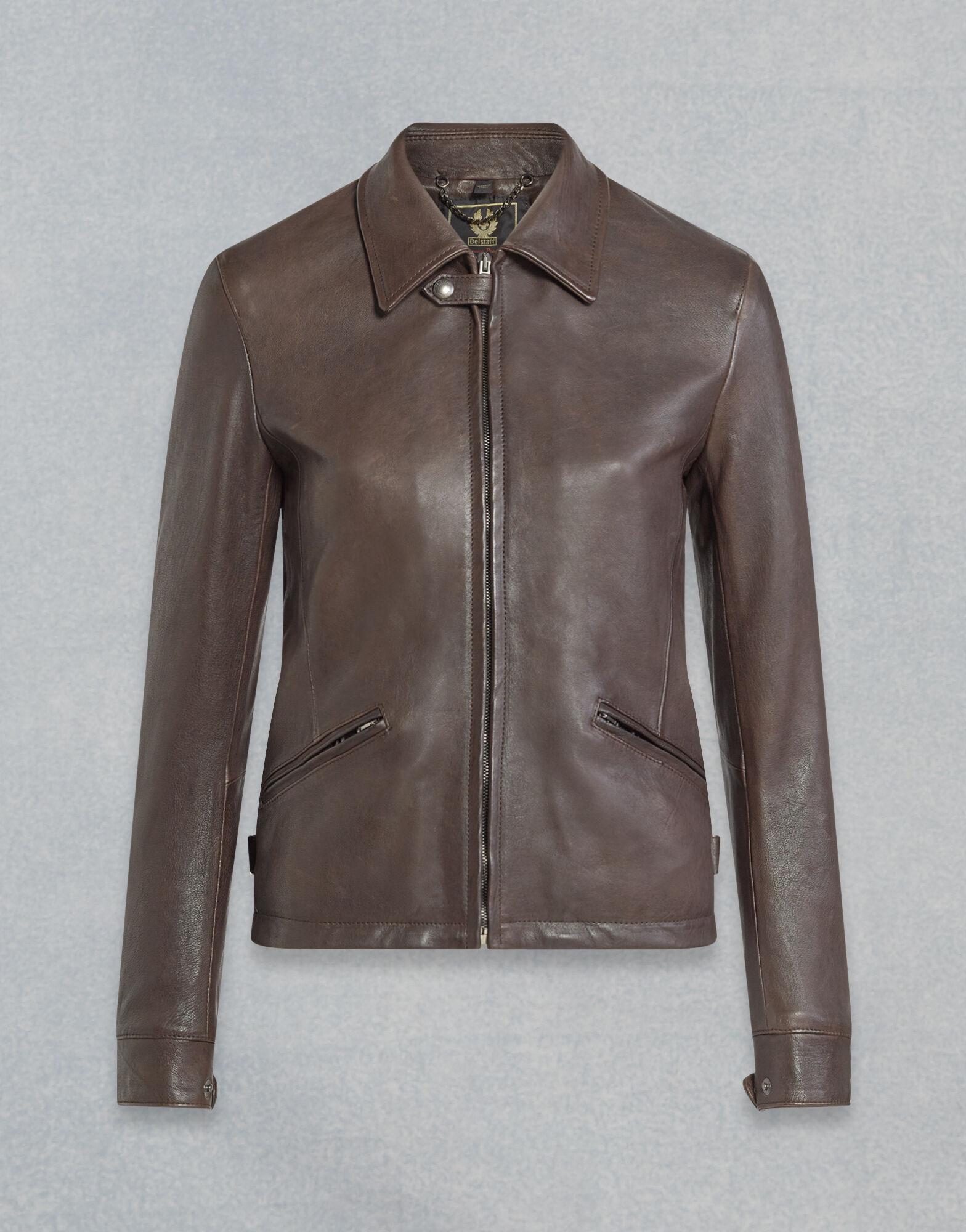 Belstaff Cooper Leather Jacket in Brown - Lyst