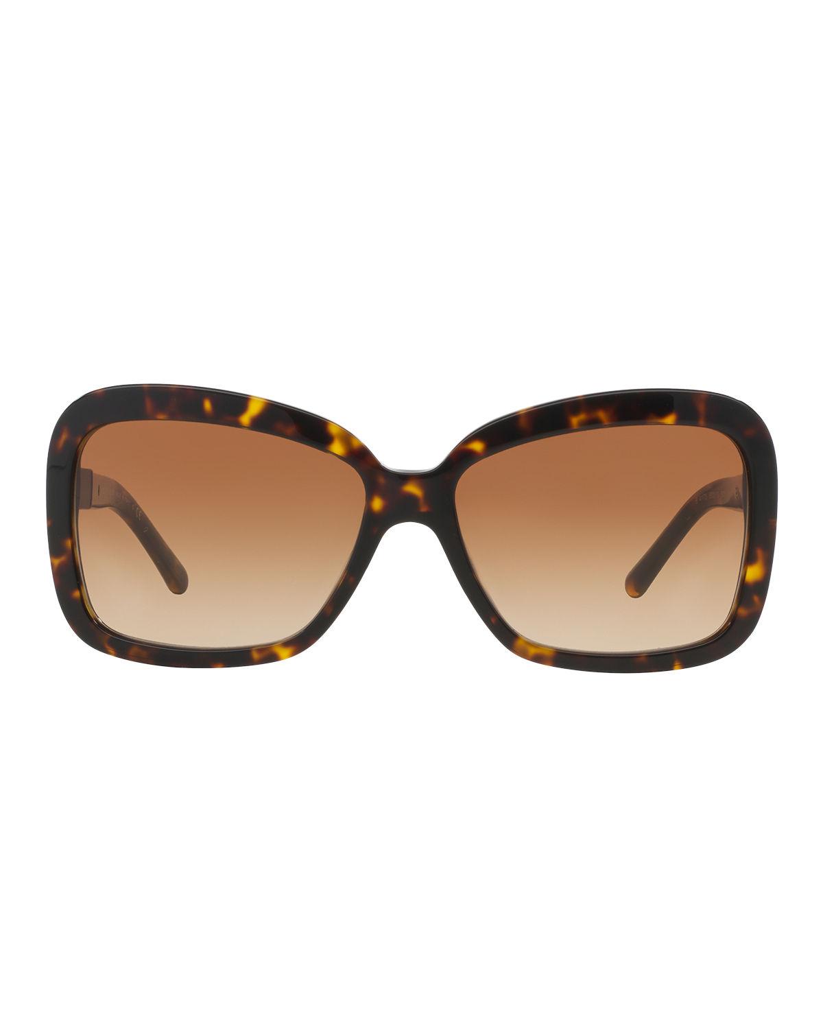 Lyst Burberry Be4173 58mm Square Sunglasses In Brown