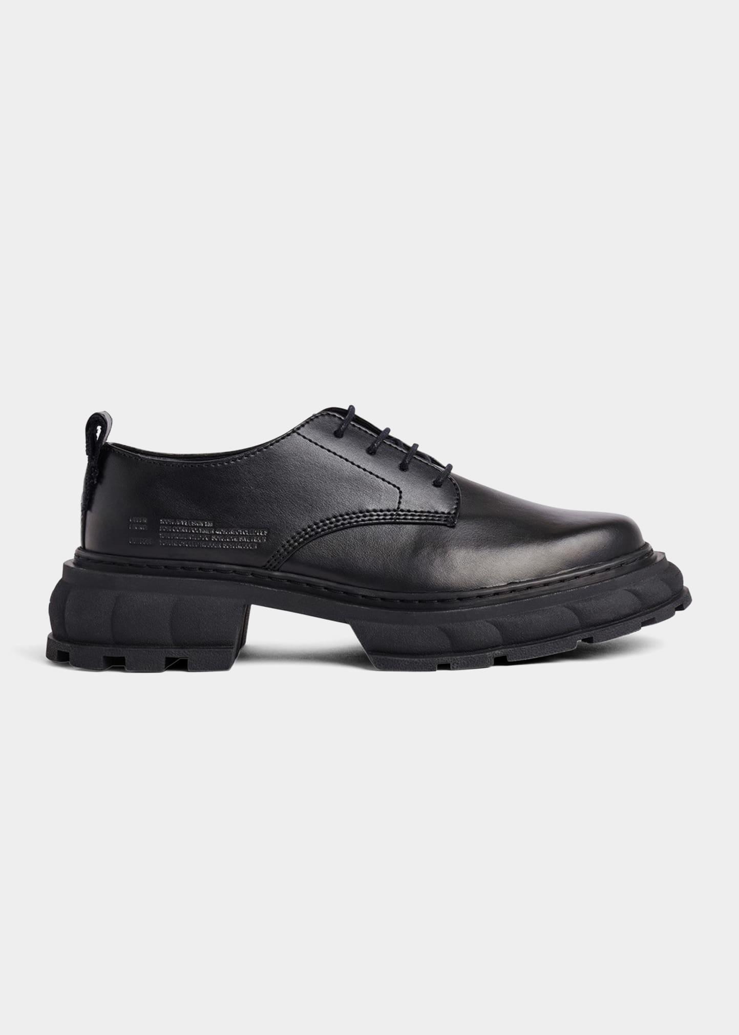 Viron Apple Derby Lug-sole Loafers in Black | Lyst