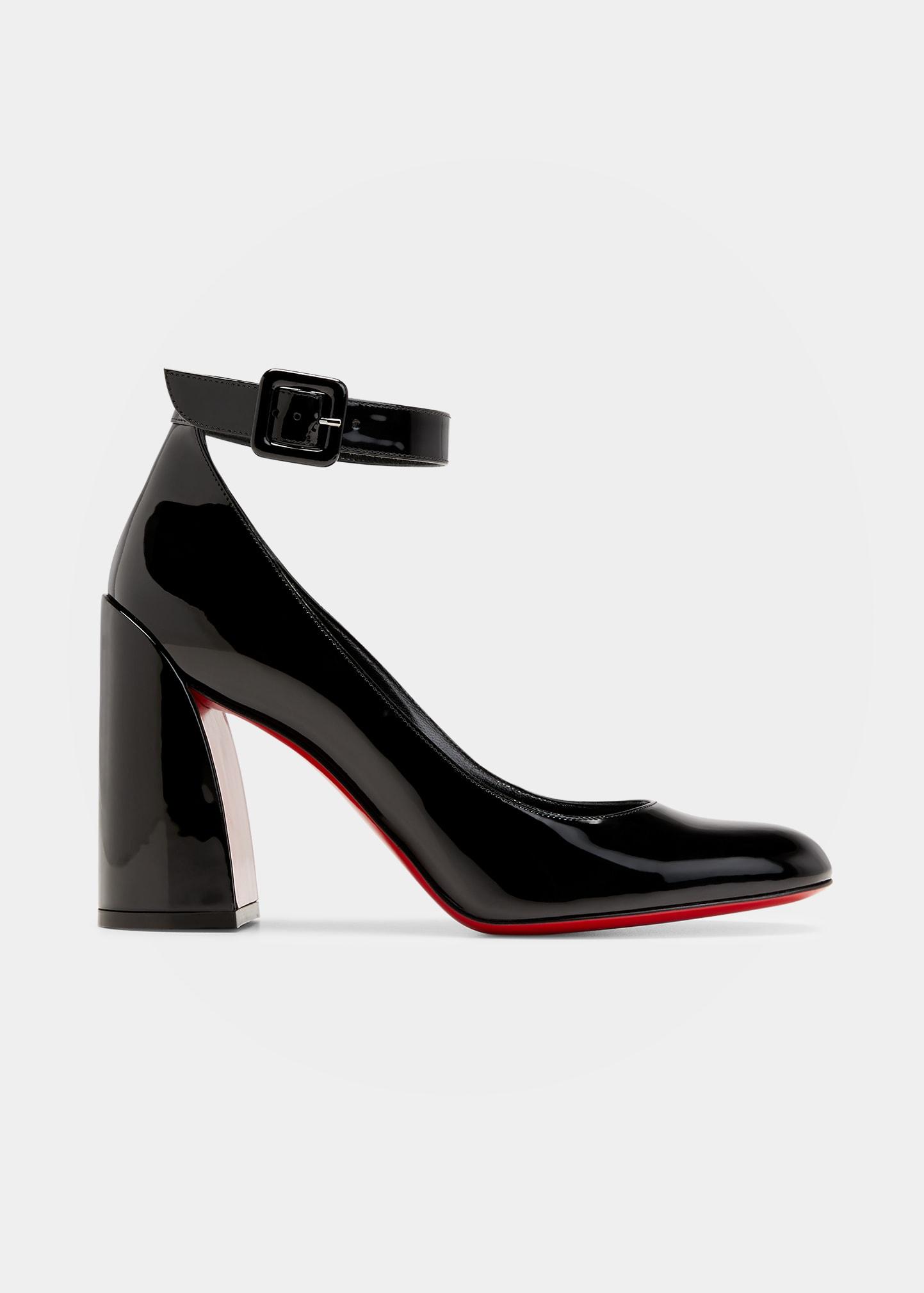 Christian Louboutin So Sab Ankle-strap Red Sole Pumps in White | Lyst