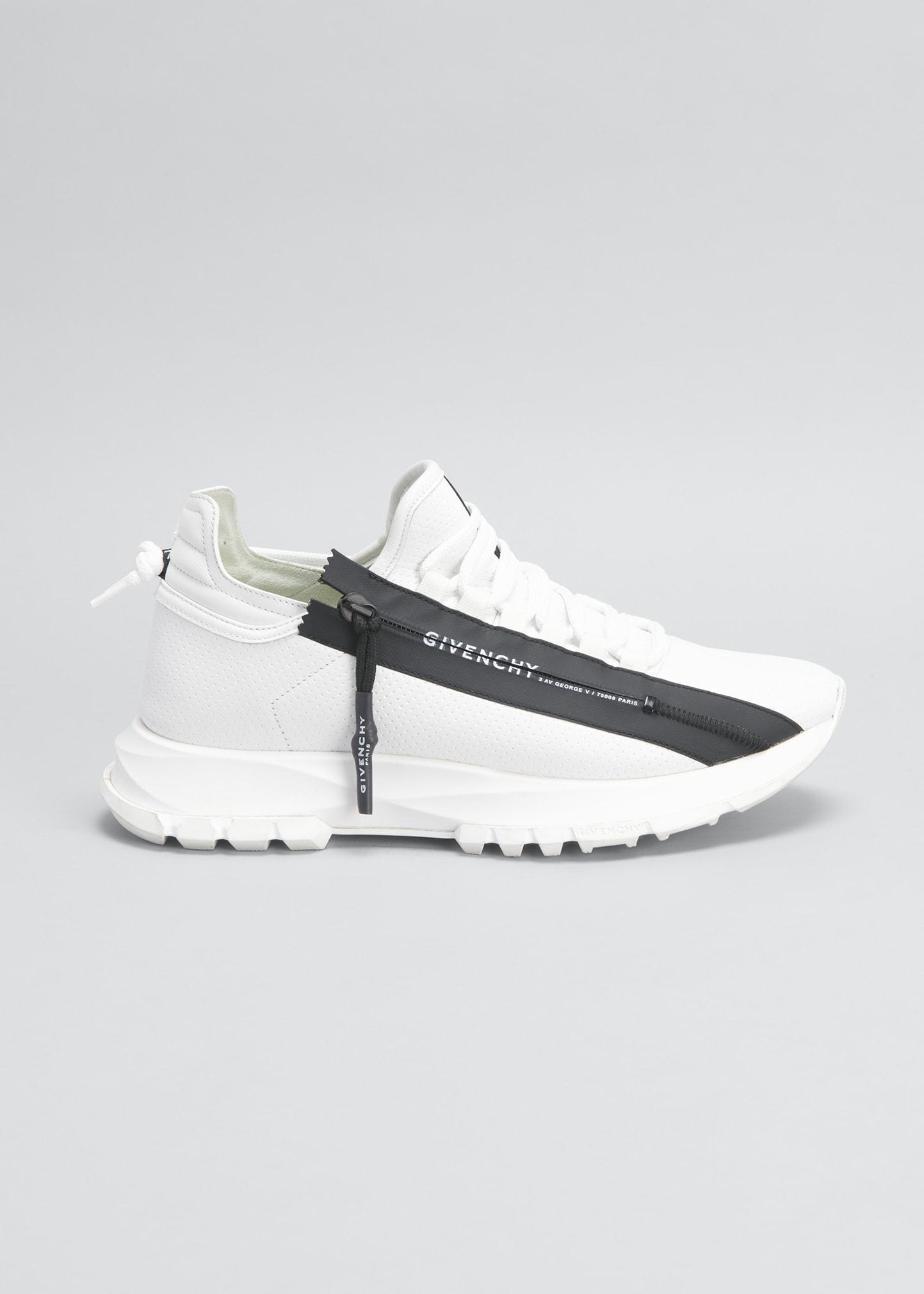 Givenchy Spectre Logo Zip Runner Sneakers in White | Lyst