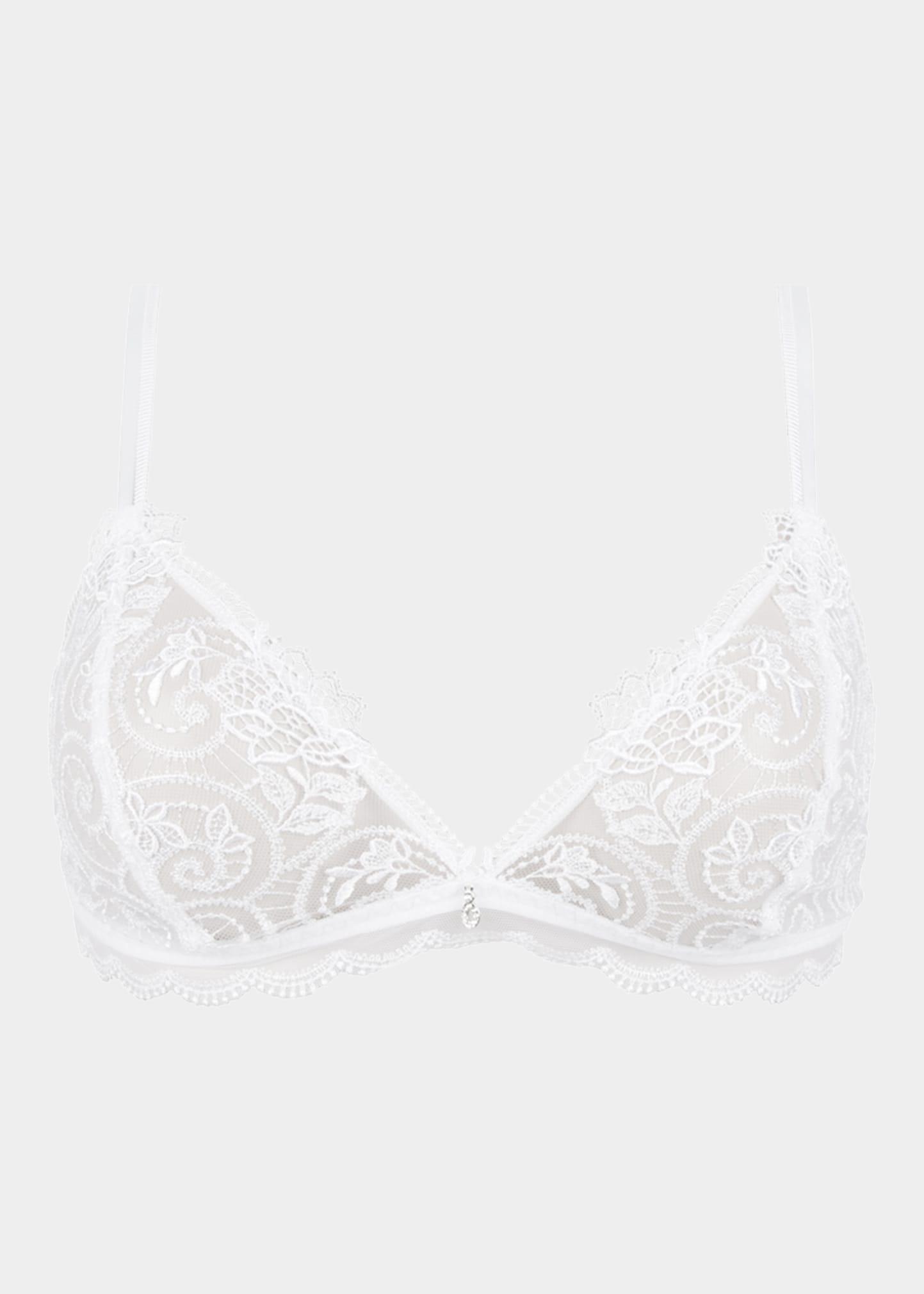 Lise Charmel Wireless Lace Bra in White | Lyst