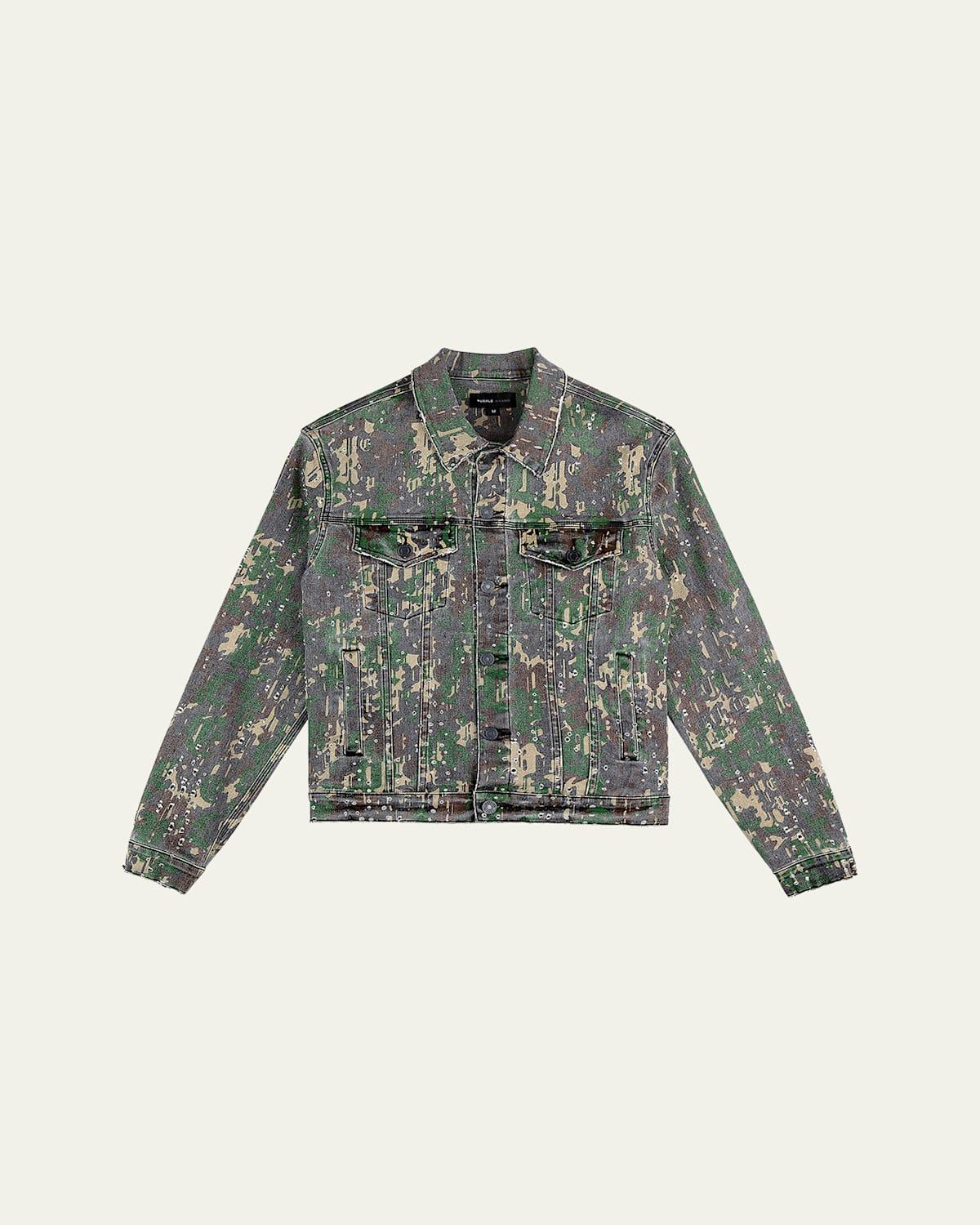 Purple Camo Buckshot Trucker Jacket for Men | Lyst