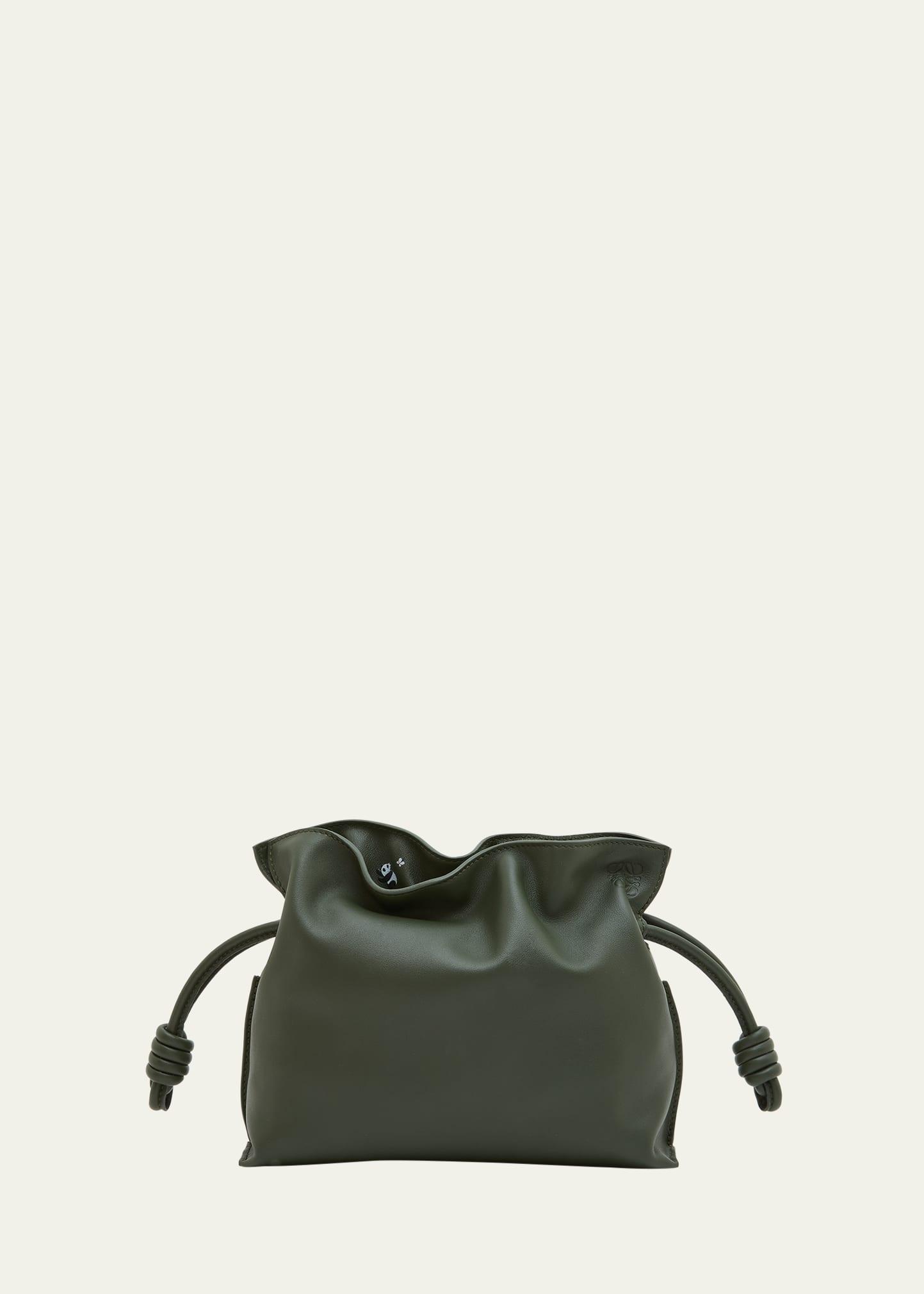 Loewe Flamenco Mini Pandas Clutch Bag in Green | Lyst