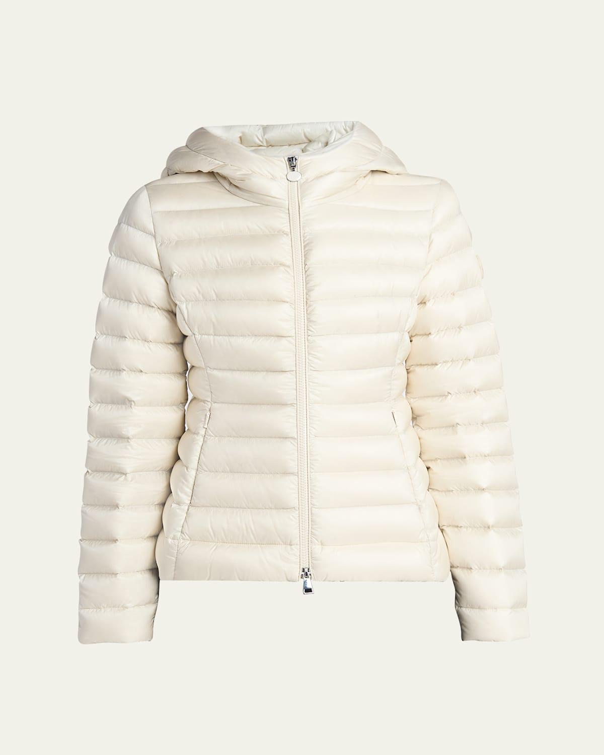 Moncler Ige Short Down Puffer Jacket in Natural | Lyst