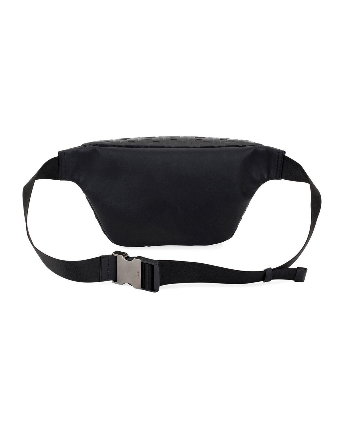 Fendi Black Leather Belt Bag | semashow.com