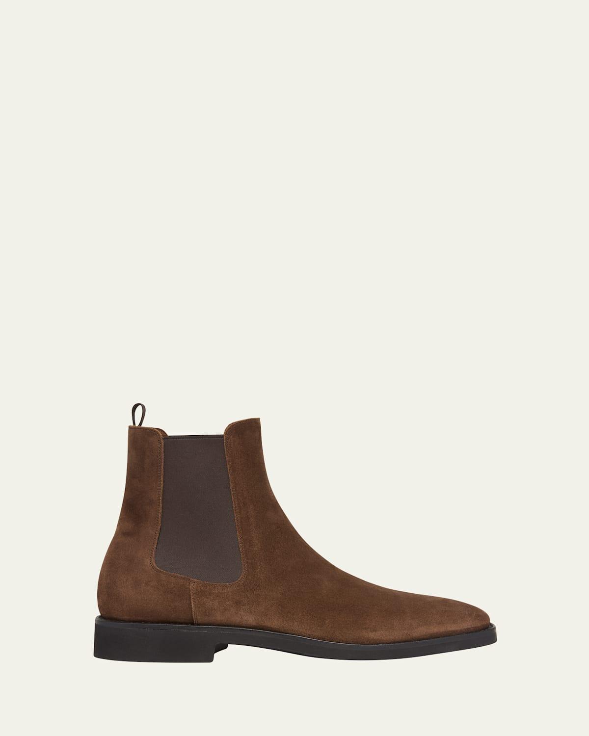 Tom Ford Suede Leather Chelsea Boots in Brown for Men | Lyst
