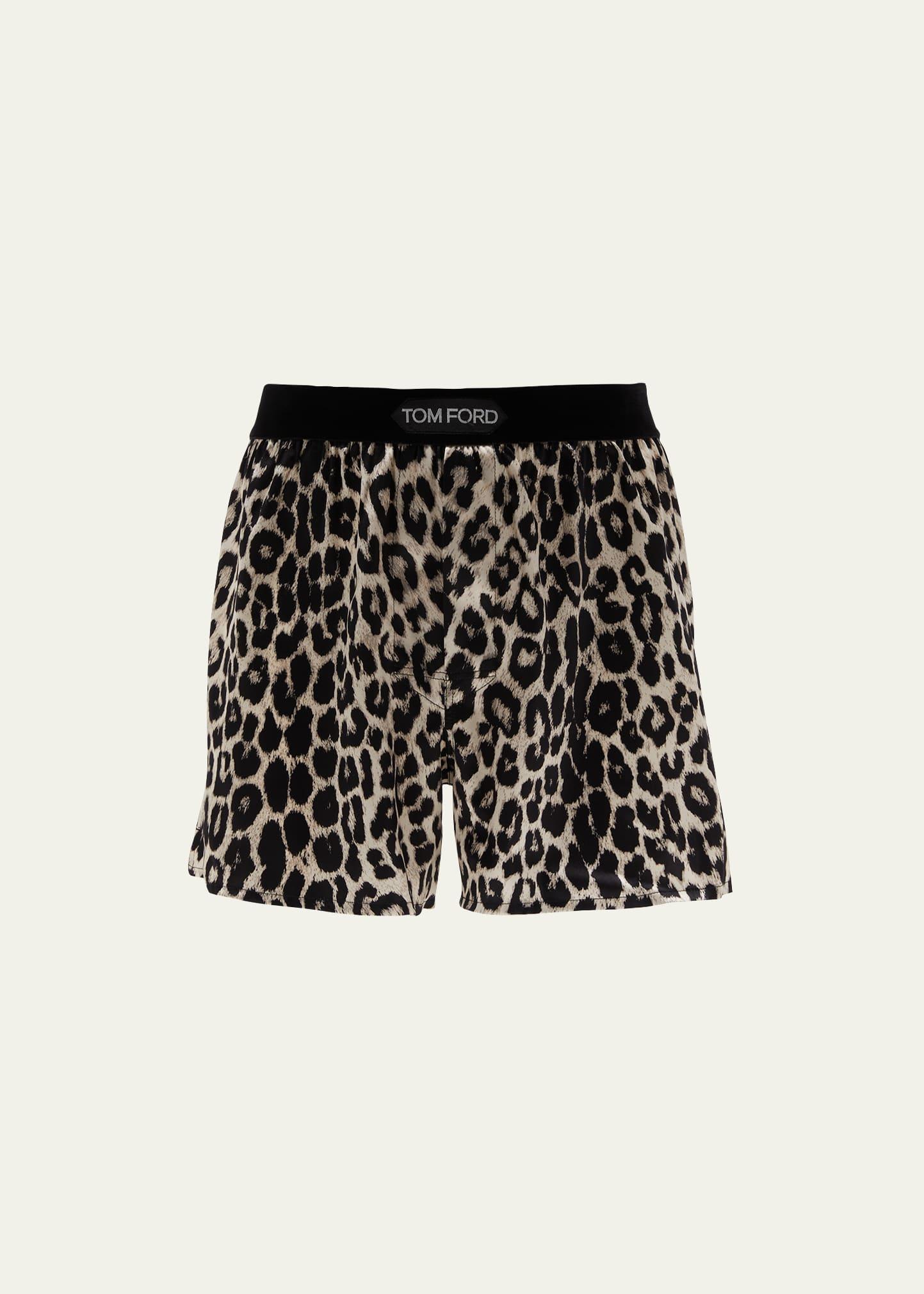 Black Silk Boxer Shorts