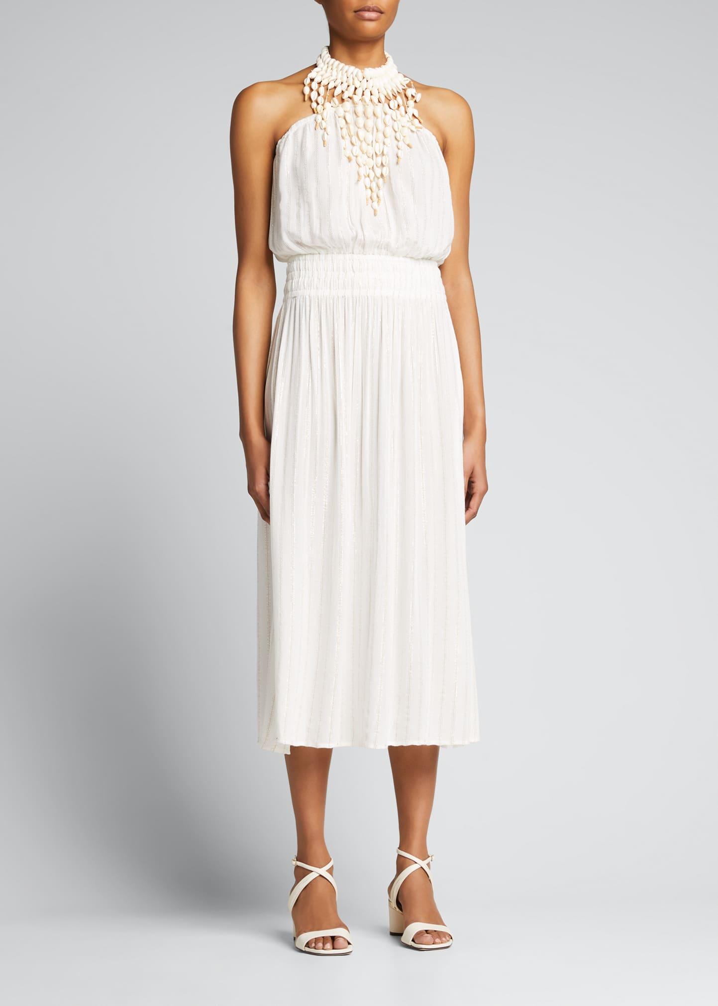 Ramy Brook Viola Midi Dress In White Lyst