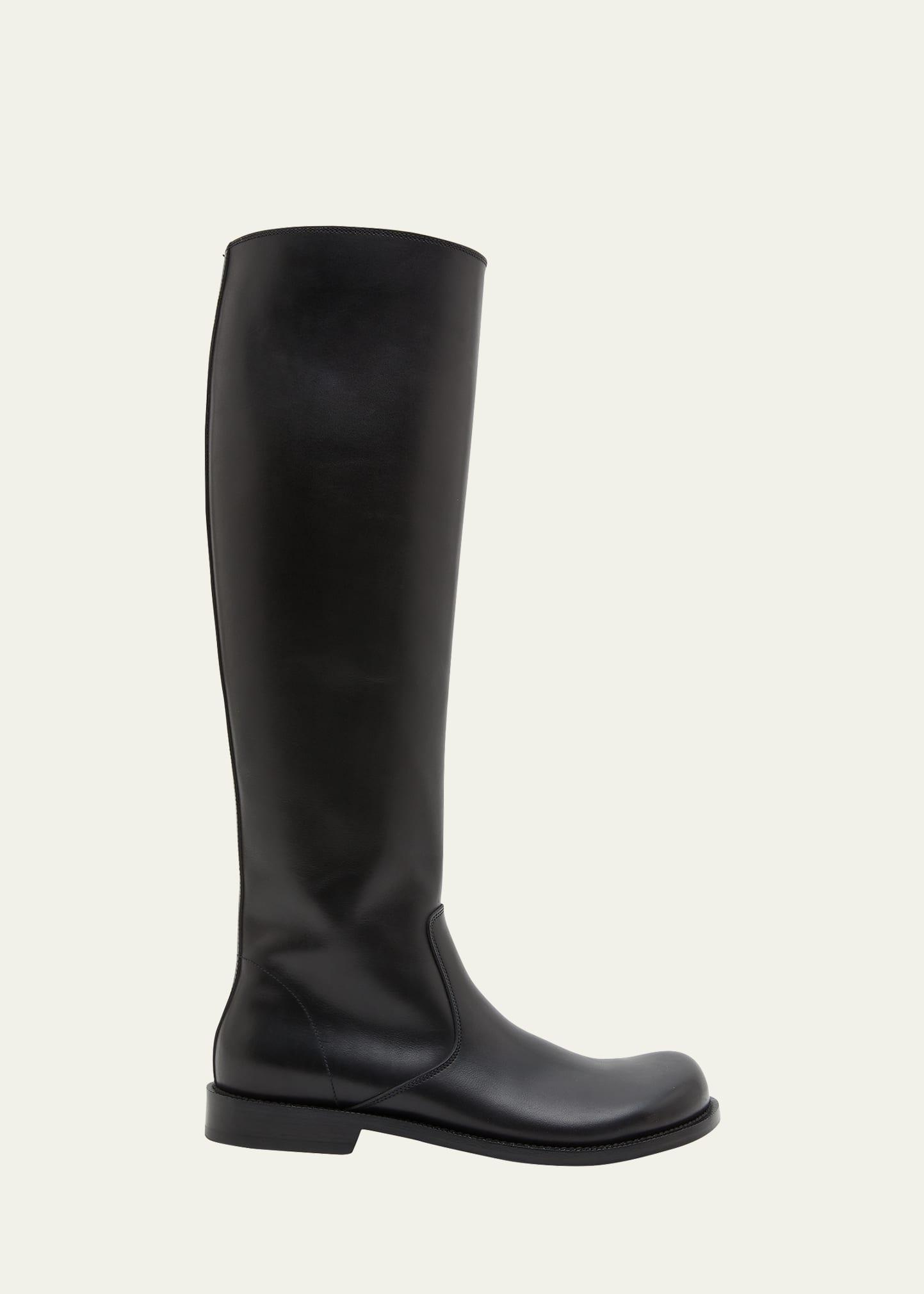 Loewe Leather Campo Chelsea Boots in Black | Lyst