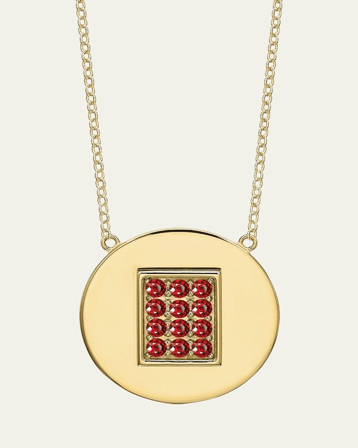 Tracee Nichols 14K Birthstone Token Necklace in White | Lyst