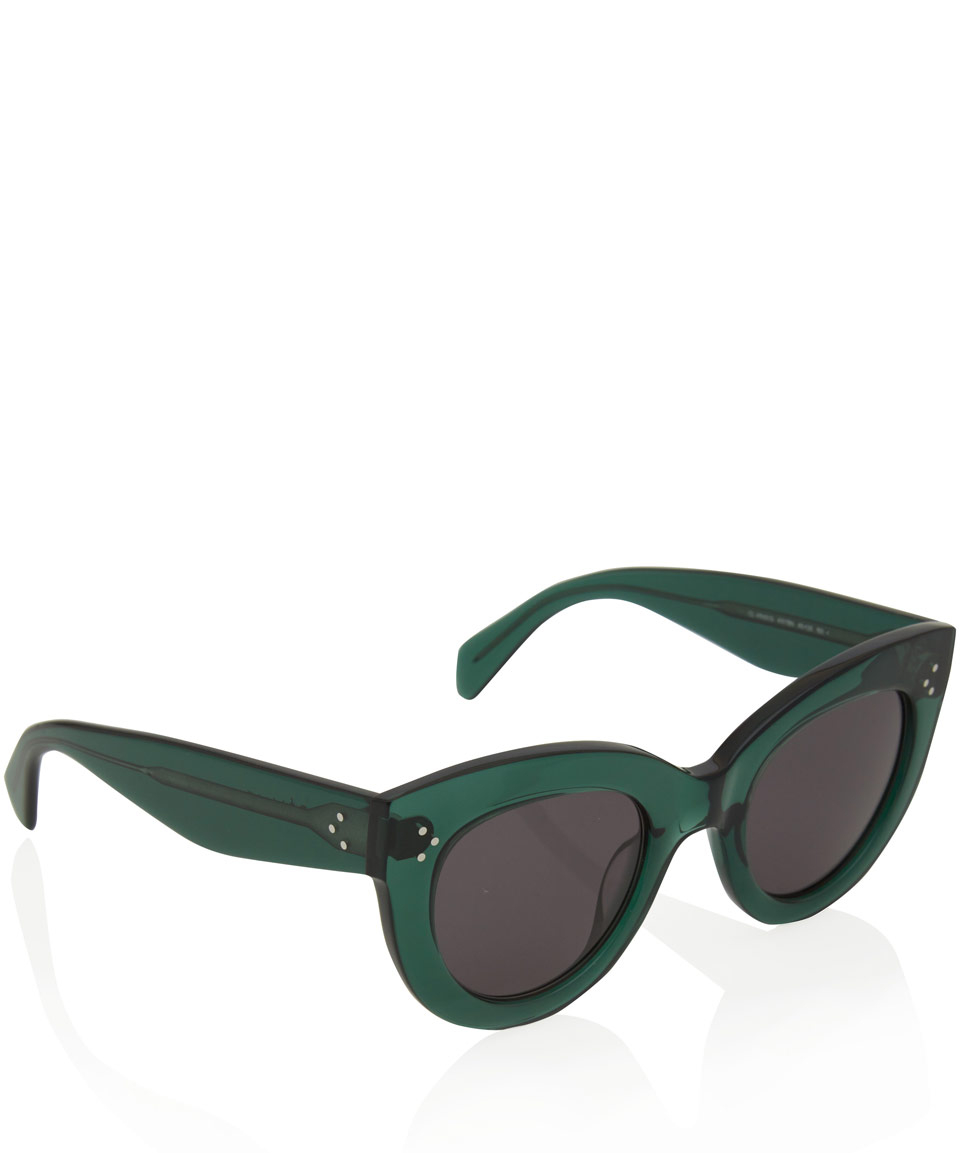 Céline Green Caty Acetate Sunglasses Lyst