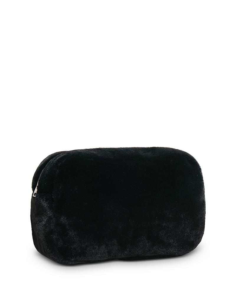 Apparis Noor Leopard Faux Fur Jumbo Pouch in Black | Lyst