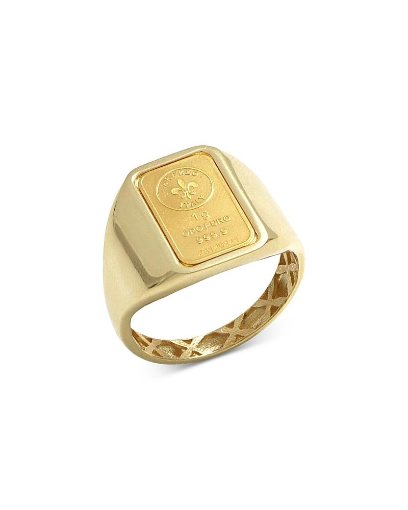 Bloomingdale's Fine Collection 14K Ingot Signet Ring in Metallic for ...