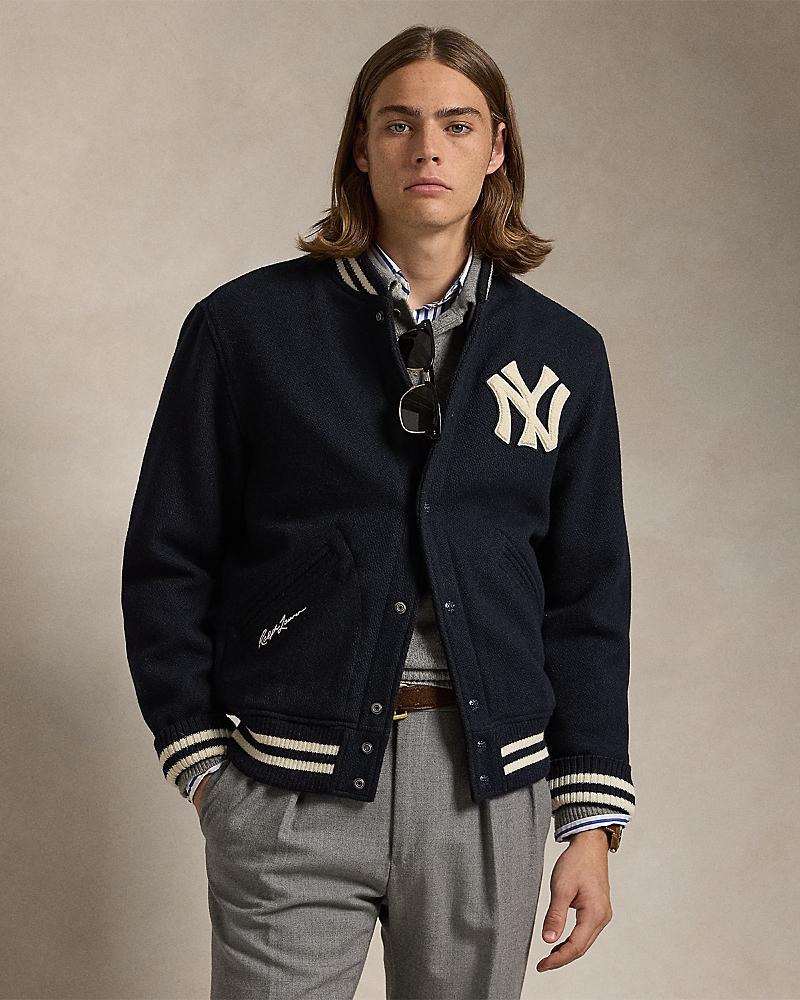 Polo Ralph Lauren Ny Yankees Jacket in Black for Men | Lyst