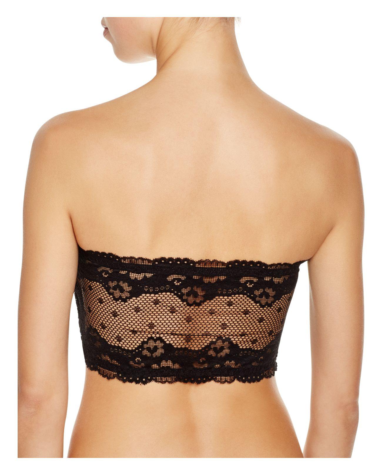 Fashion Forms Mesh Lace Strapless Bandeau Bra In Black Lyst
