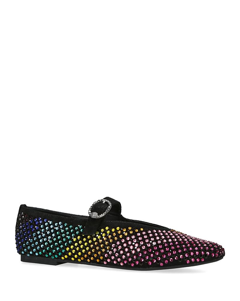 Kurt Geiger Mayfair Embellished Ballet Flats in Black | Lyst