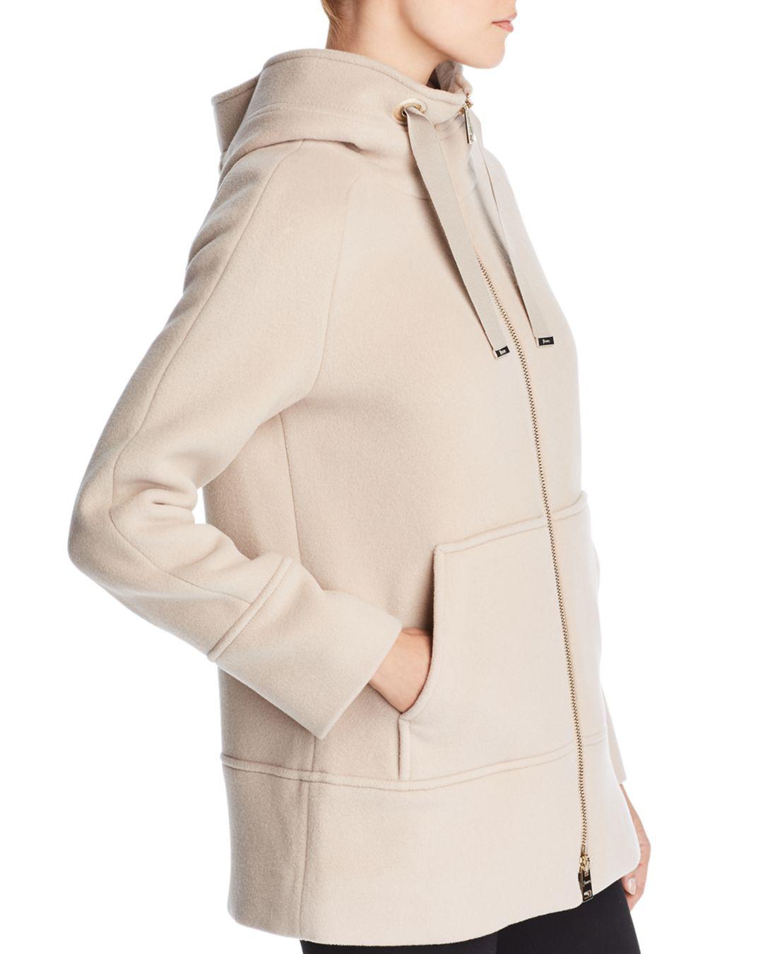 Herno Hooded Wool & Cashmere Coat in Light Sand (Natural) - Lyst Herno Hooded Wool & Cashmere Coat in Light Sand (Natural) - Lyst