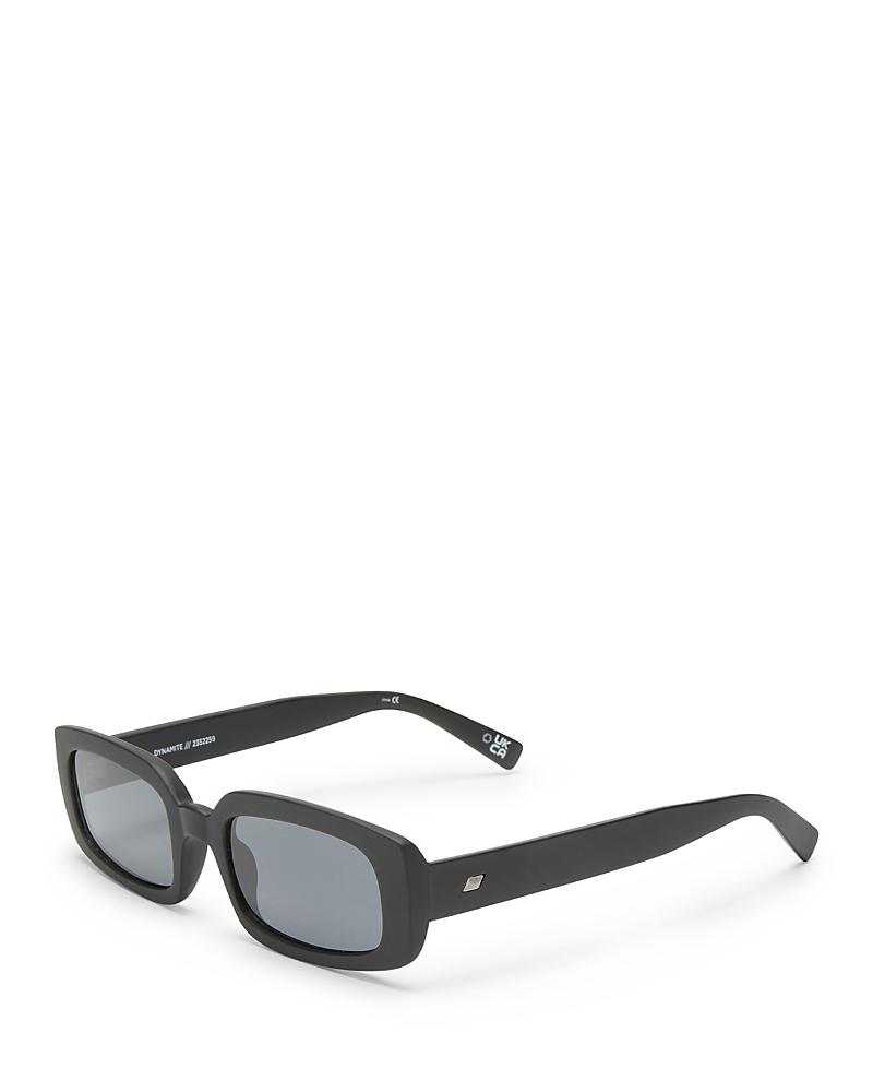 Le Specs Dynamite Rectangular Sunglasses, 52Mm in Metallic | Lyst