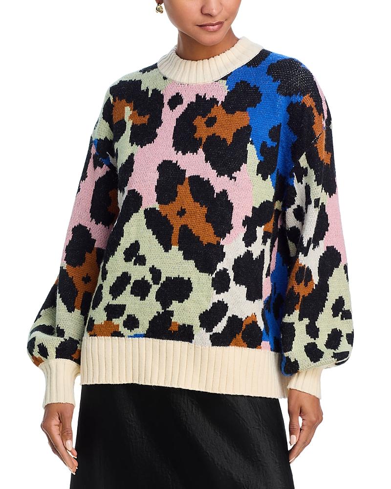FARM Rio Colorful Leopard Knit Sweaters in Black | Lyst