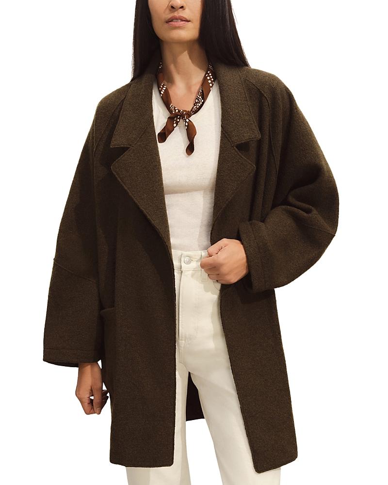 BUCK MASON Felted Wool Jacket in Brown | Lyst