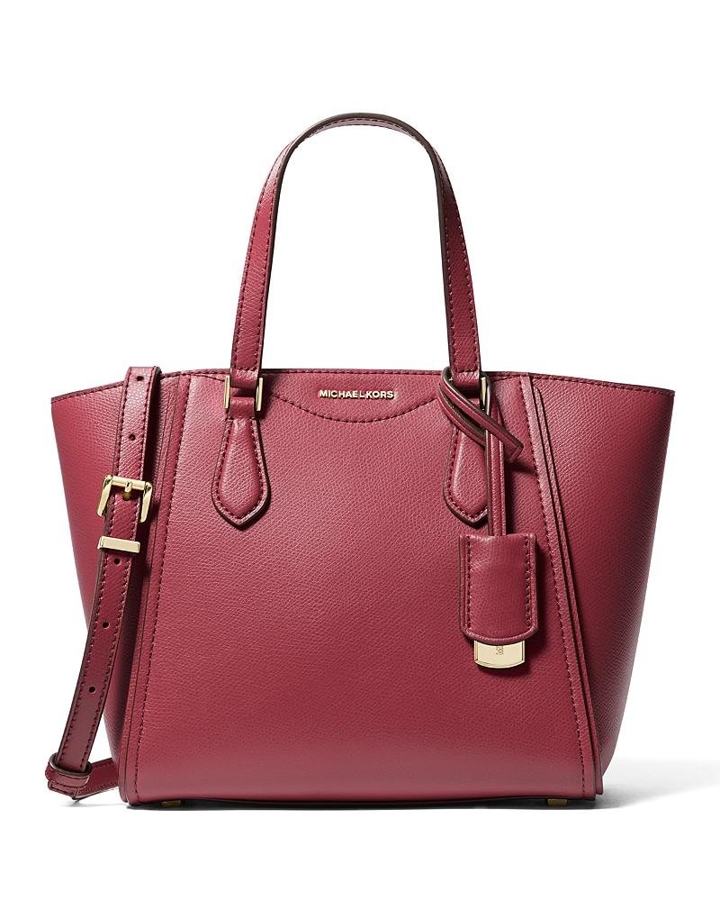 Michael Kors Taryn Small Convertible Crossbody Tote in Red | Lyst